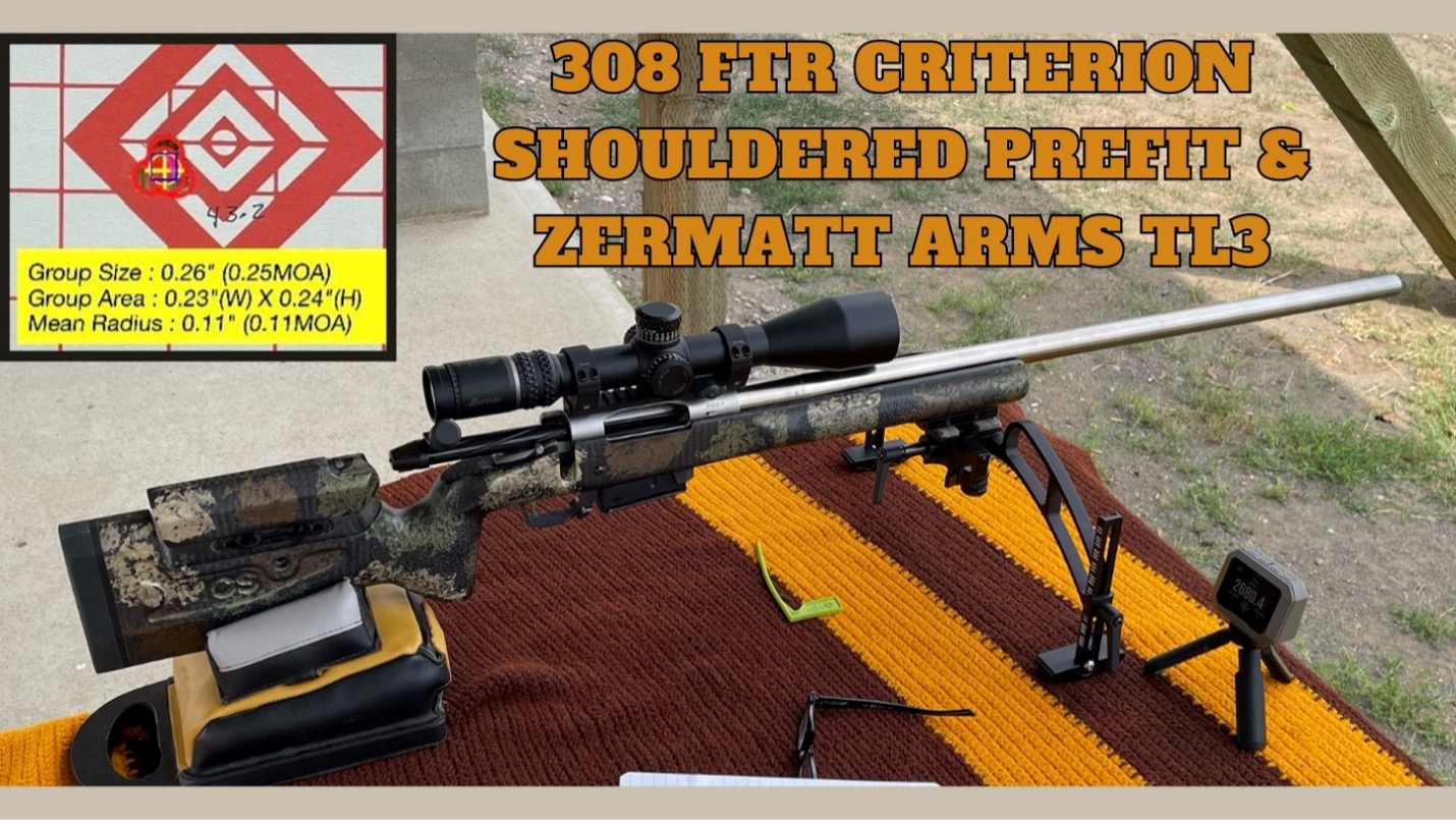 CRITERION FTR SHOULDERED PREFIT & ZERMATT ARMS TL3 BUILD | Northland ...