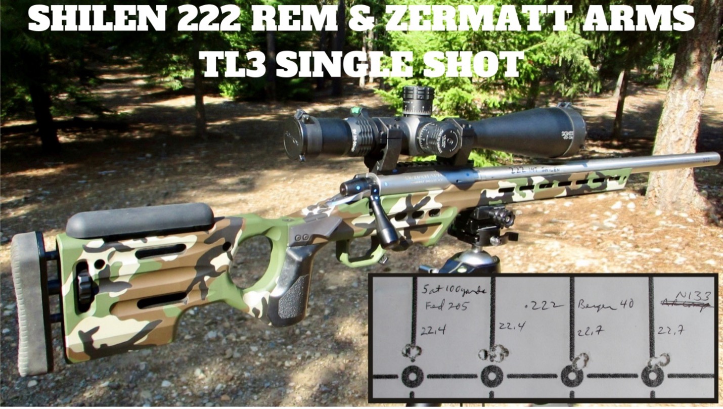 SHILEN 222 REMINGTON AND ZERMATT ARMS SINGLE SHOT TL3 ACTION BUILD ...